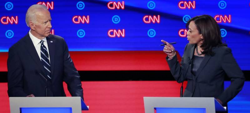 Biden faces fierce attacks, fights back in combative Democratic debate ...