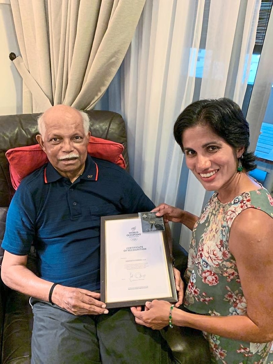 Athletics: MOA honour 1956 Olympians Harichandra and Kenneth | The Star