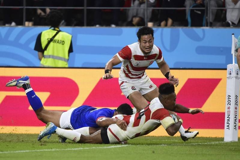 Rugby: Jubilant Japan on brink of first World Cup quarter-final with ...