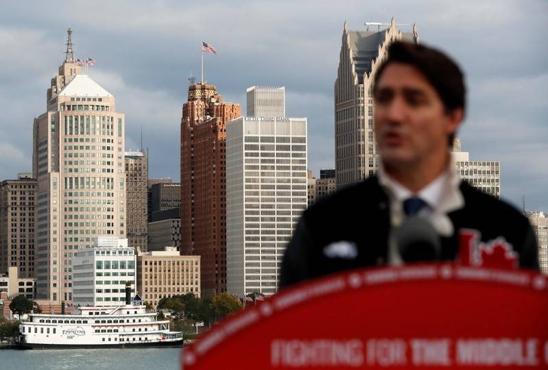 Canada's Trudeau, in tight election fight, says only he can stand up to ...