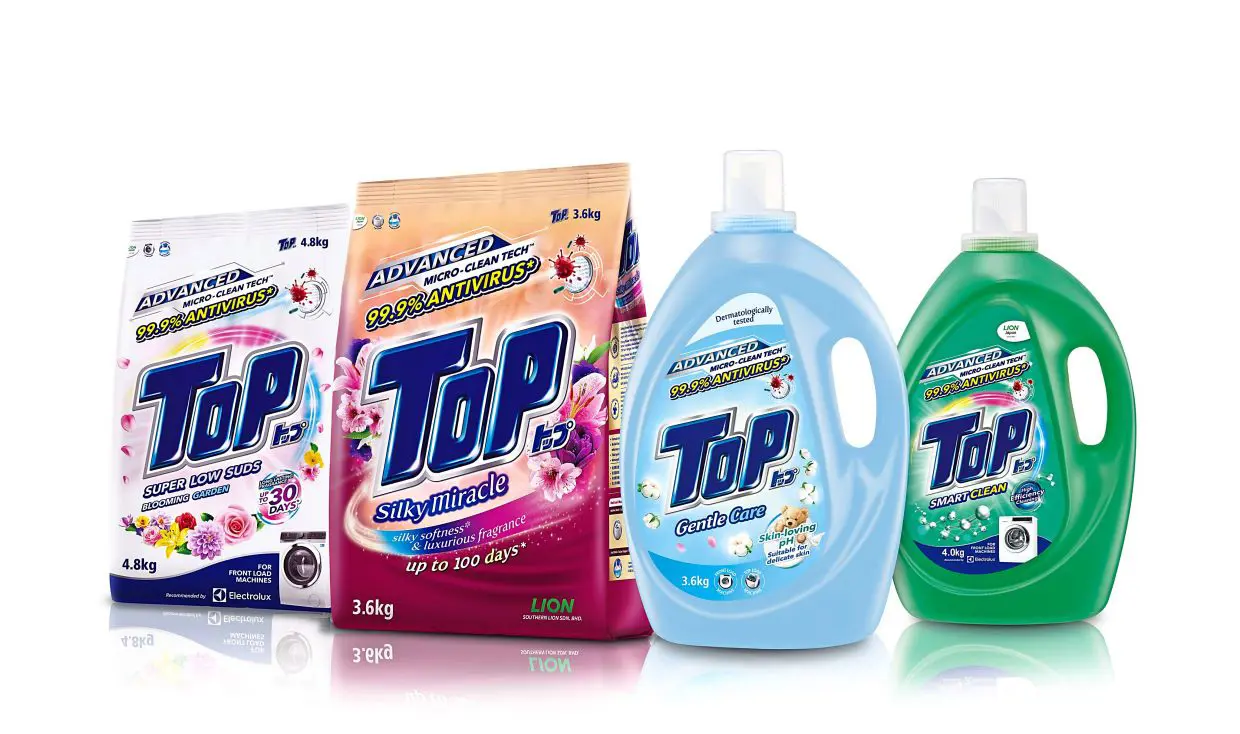 Popular detergent brands store