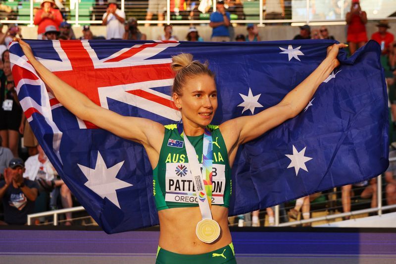 Athletics: Athletics-Patterson wins world high jump gold with personal ...