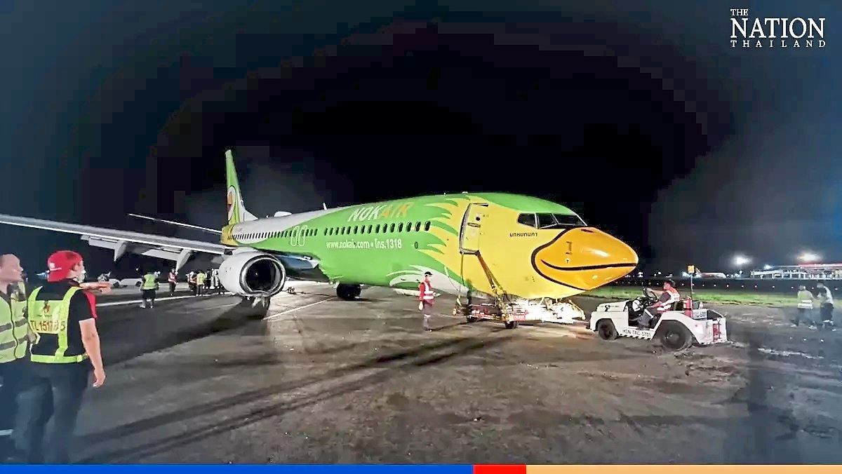 Stranded Thai plane back on runway | The Star