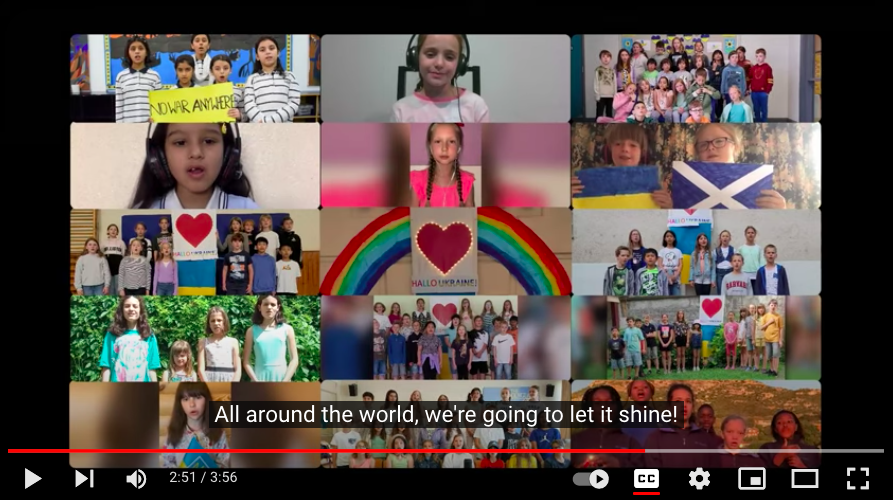 Let it shine: Children all over the world show support for kids in ...