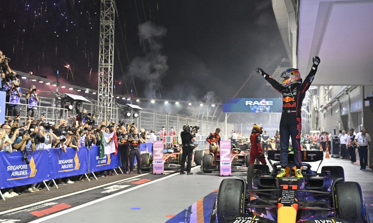 Red Bull's Perez wins Singapore Grand Prix, teammate Verstappen seventh | The Star