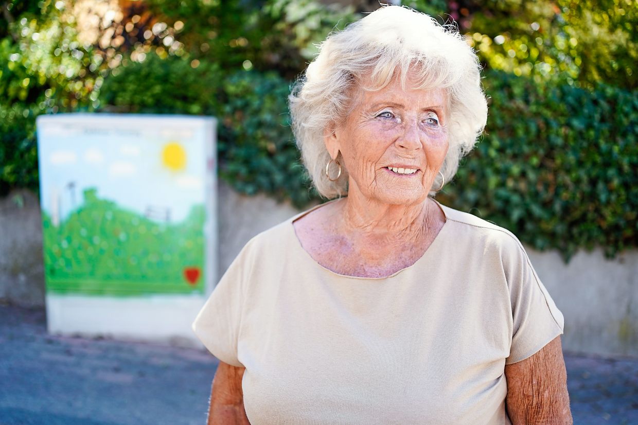 German great-grandmother takes up graffiti to brighten up dull power ...