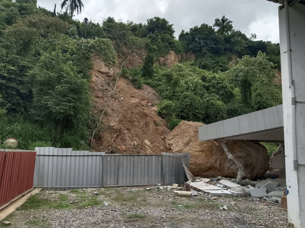TNB substation damaged by falling boulder | The Star
