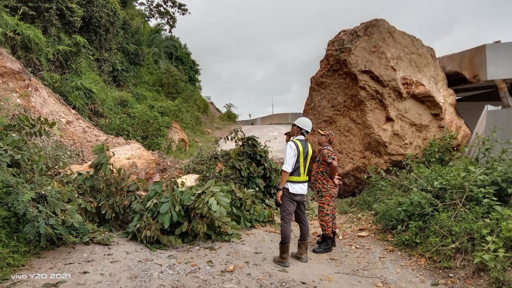 TNB substation damaged by falling boulder | The Star