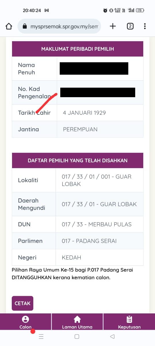 GE15: EC's portal shows election at Padang Serai postponed | The Star