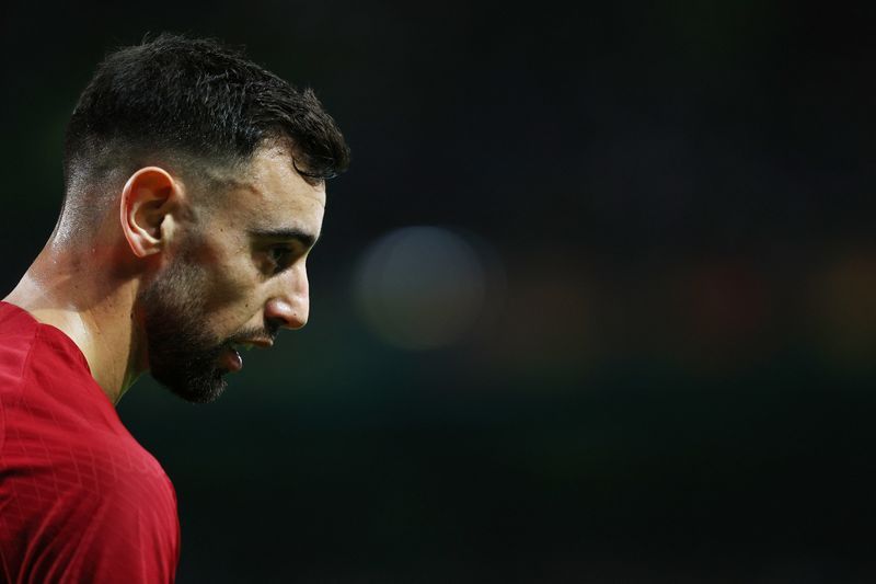 Football: Soccer-Fernandes double as Portugal warm up with big win over ...