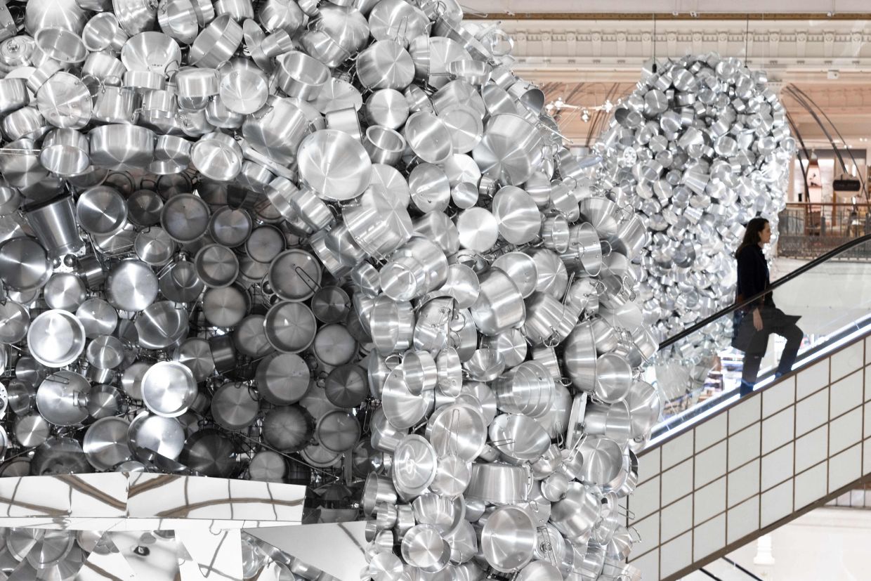 Indian artist Gupta's giant utensils take over glitzy Paris store | The ...