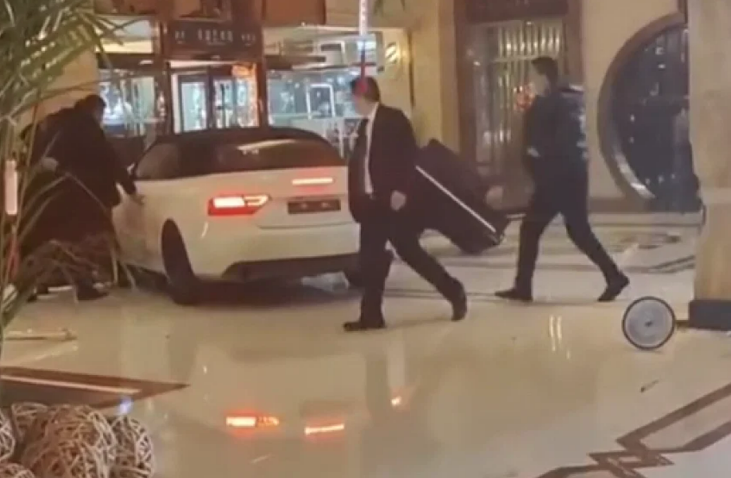 Disgruntled guest smashes car through Chinese hotel lobby | The Star