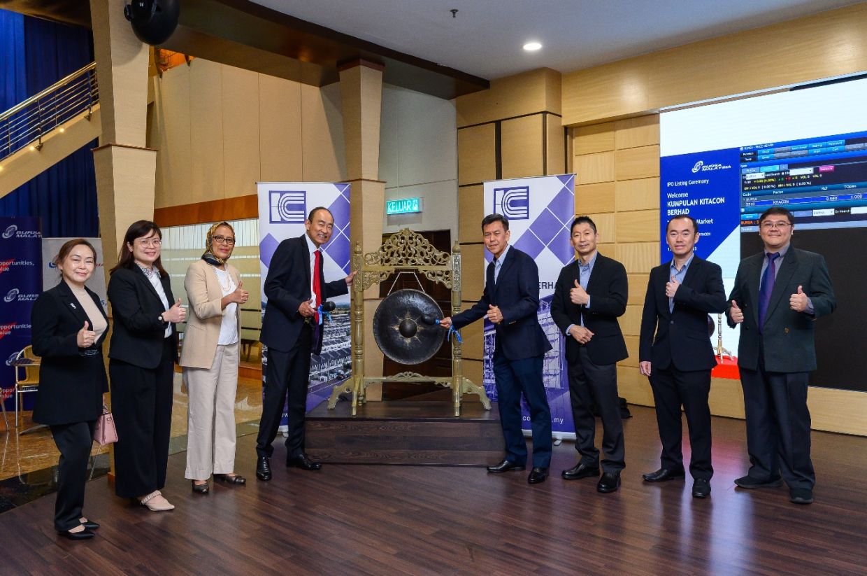 Kitacon jumps 45.6% on trading debut on Main Market | KLSE Screener