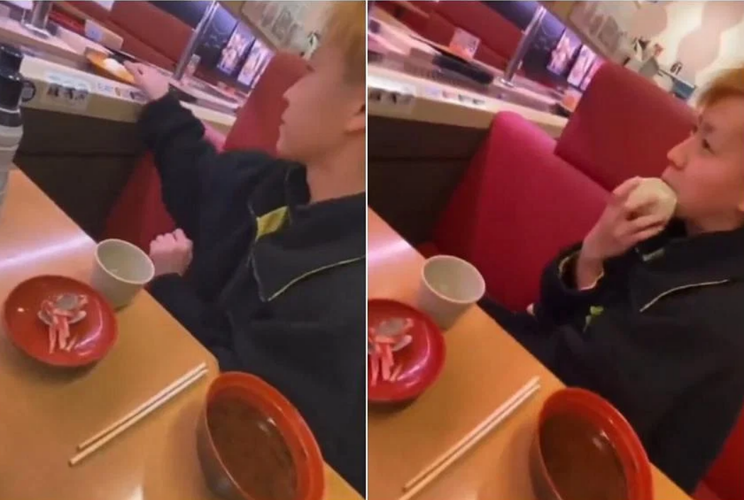 Sushi pranks in viral videos at Japan’s conveyor belt restaurants spark ...