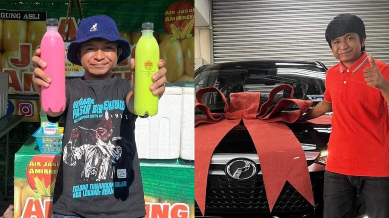Malaysian comedian Amir Raja Lawak buys new car with savings made from ...