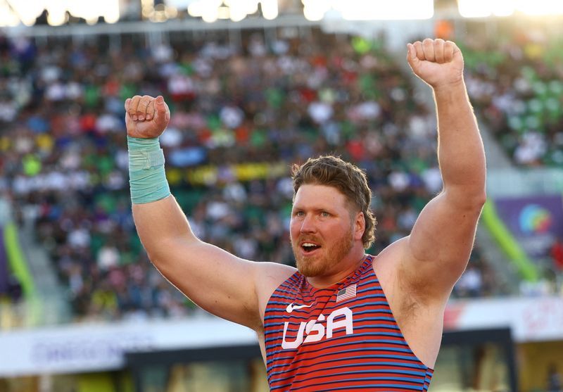 Athletics: Athletics-American Crouser breaks shot put world record ...