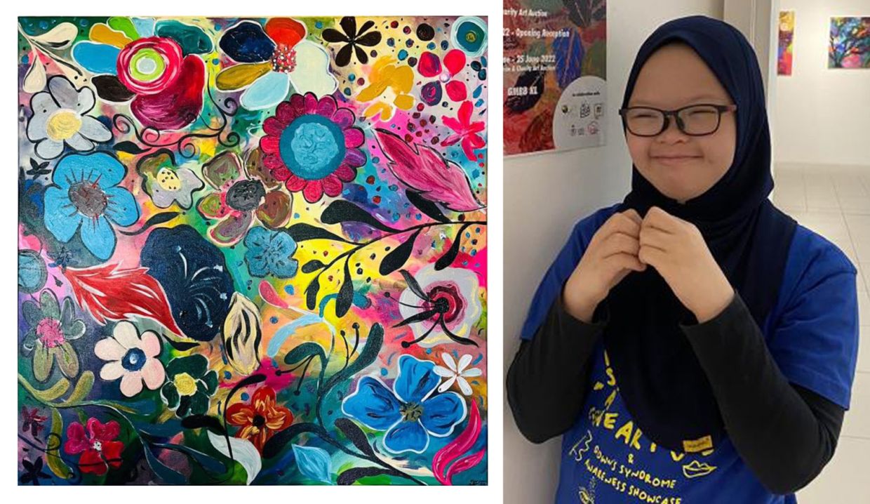 Young Malaysian painter with Down syndrome aims to aid earthquake ...