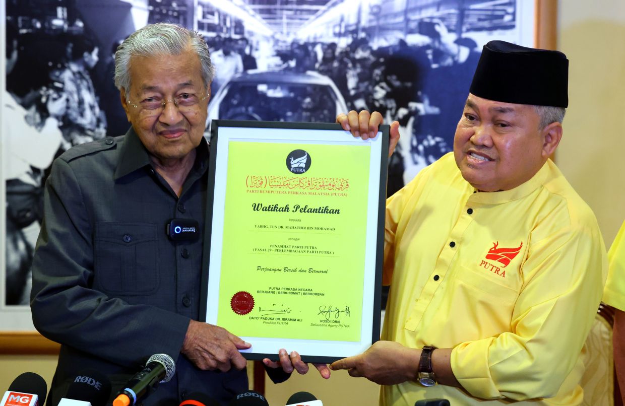 Dr M: I chose Putra to continue championing Malay rights | The Star