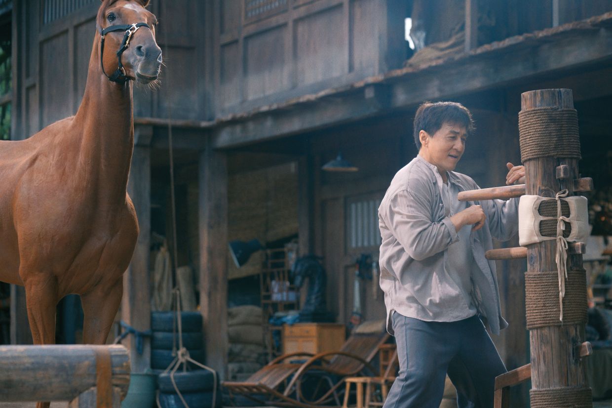 Jackie Chan's new movie, co-starring the horse Chan was sad to part ...