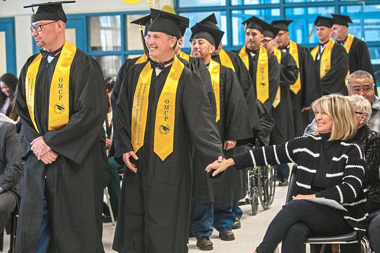 Graduating inmates at this California prison are no longer prisoners ...