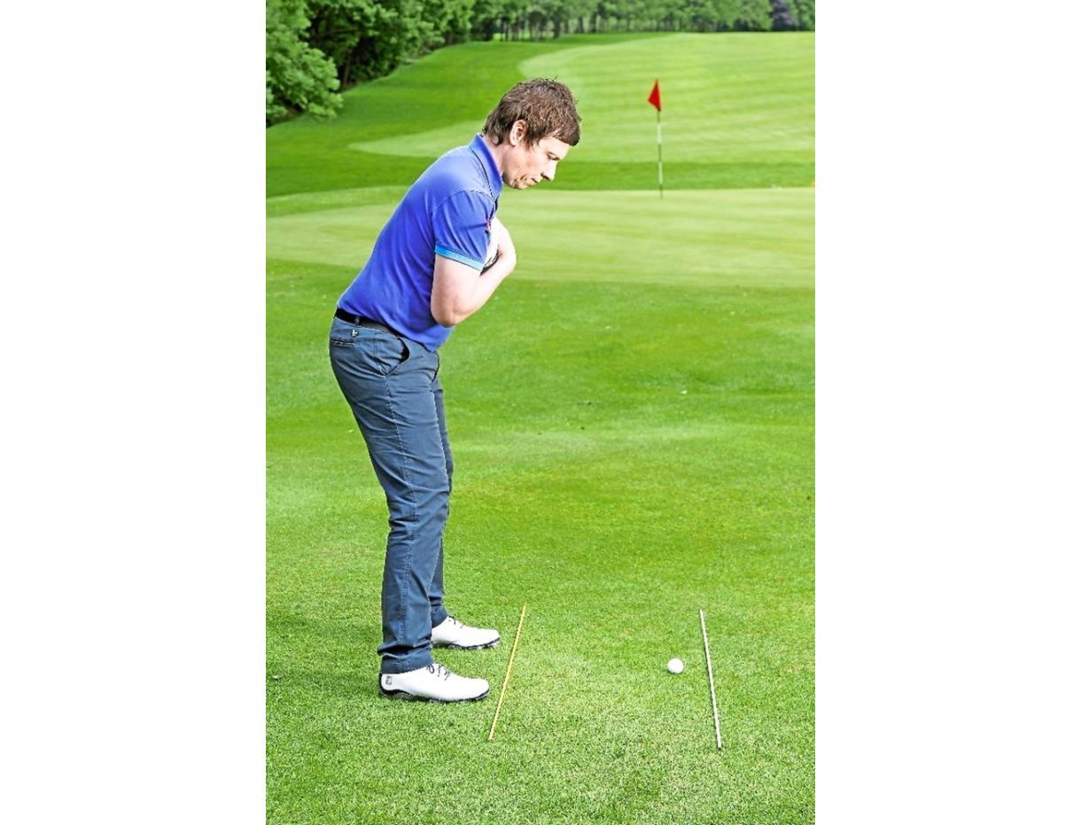 Golf: Use rods or clubs to ensure your feet, shoulders and clubface are ...