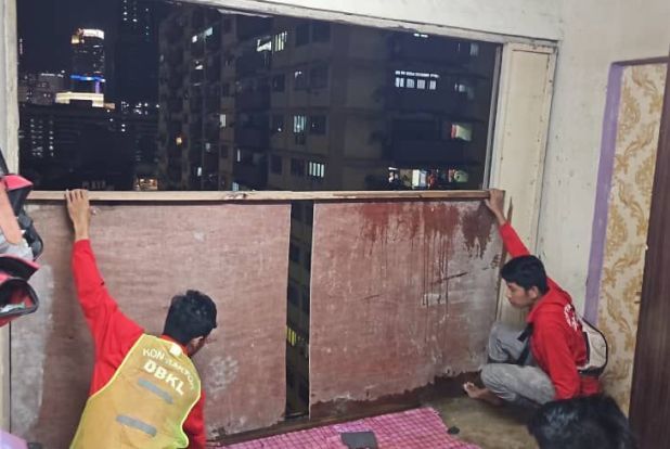 Loke Yew flat's wooden wall ripped off during thunderstorm, roofs blown ...