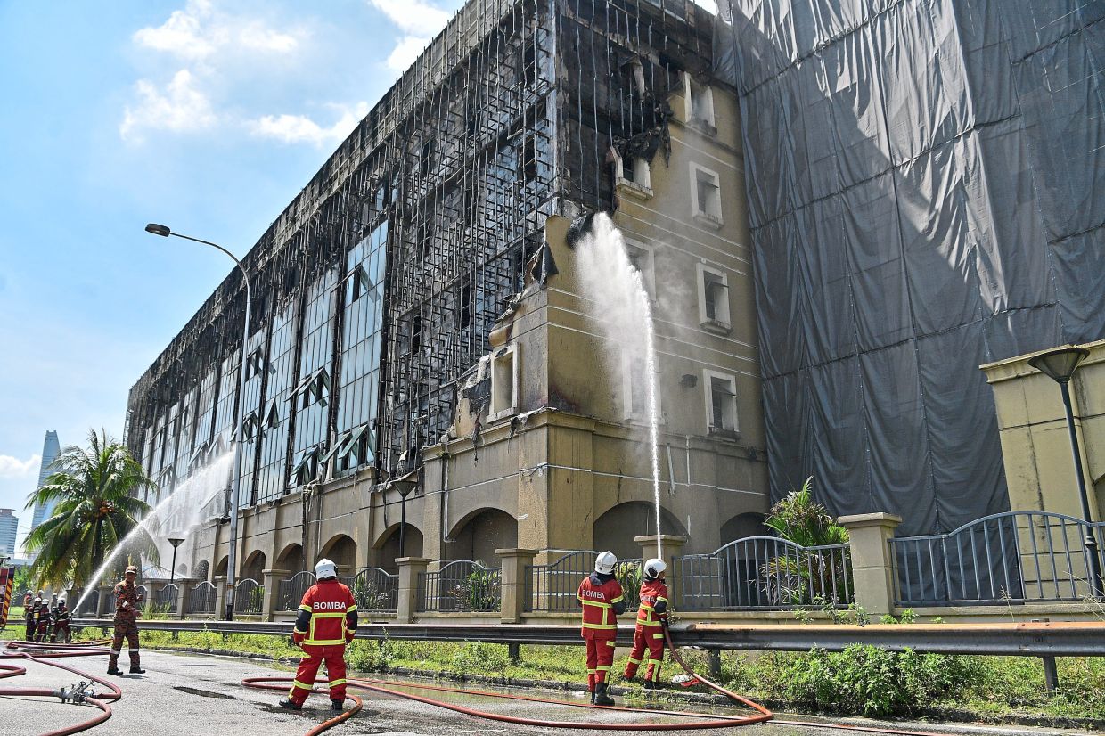 Old EPF building ablaze again | The Star