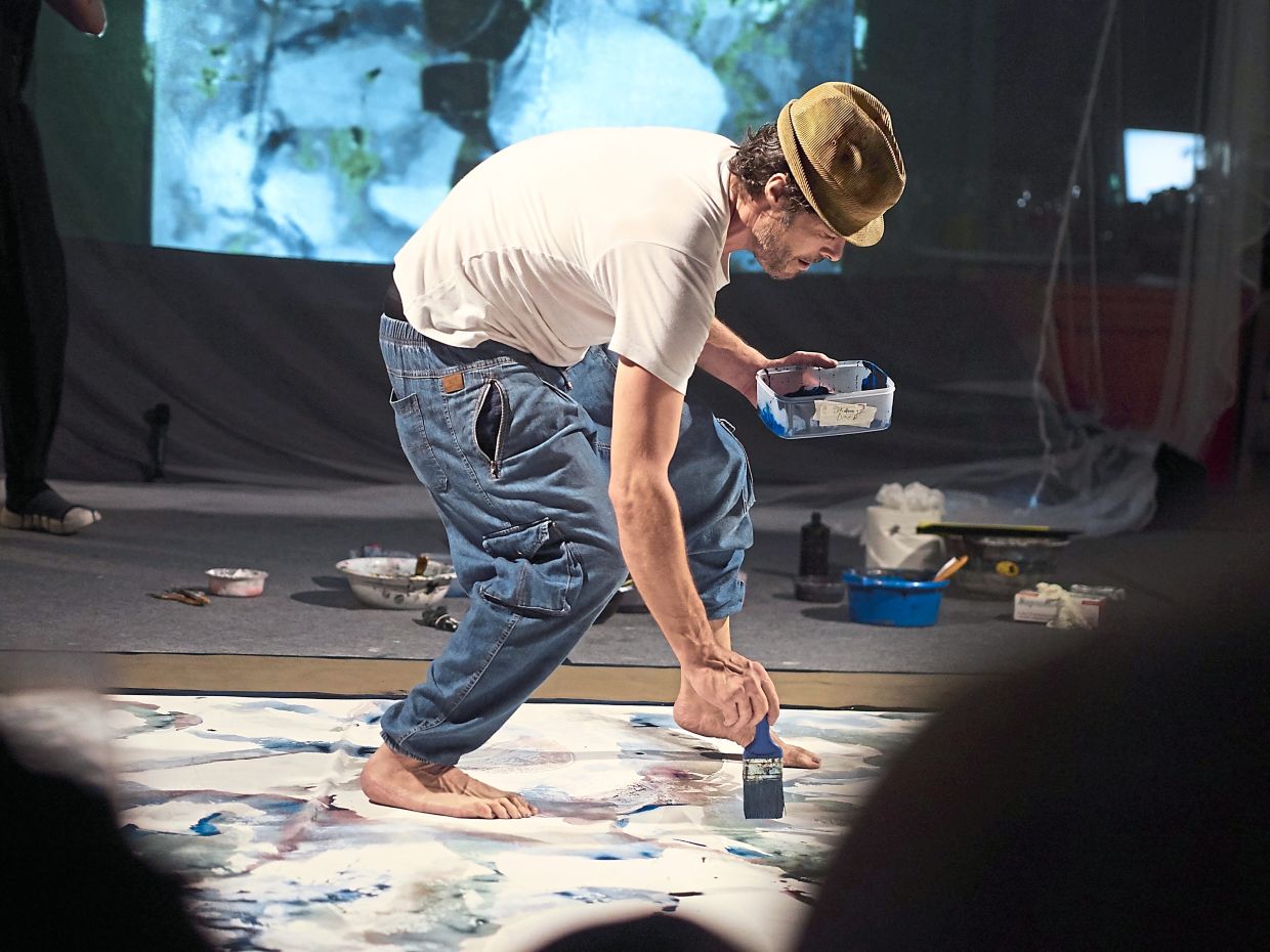 French painter goes back to black in soul-searching art exhibition in ...