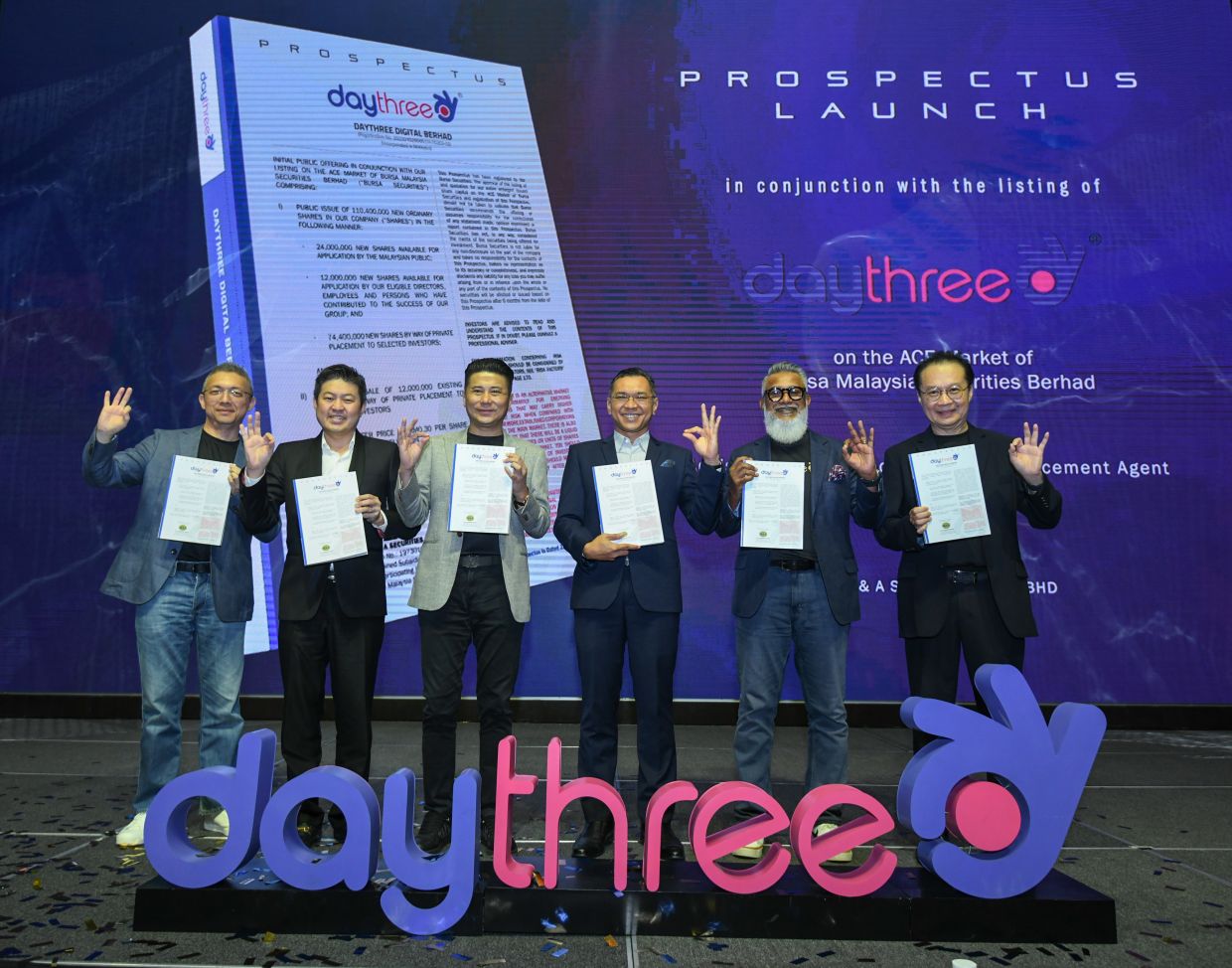 Daythree Digital targets IPO proceeds of RM33.12mil for working capital ...