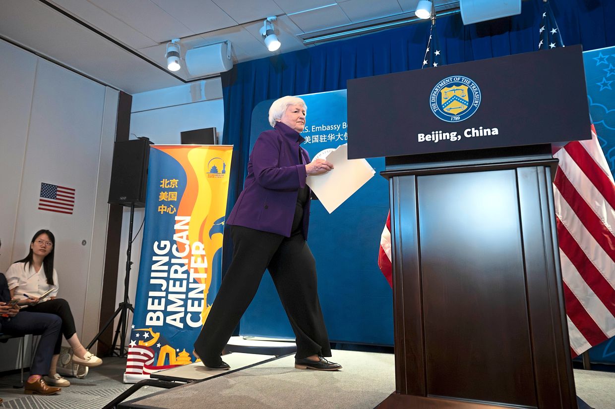 Yellen: Too early to rule out risk of US recession | The Star