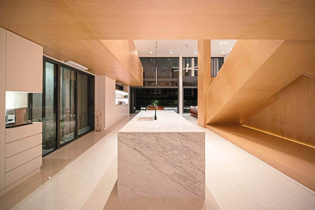 Malaysian family home with homogenous design exudes modern, minimalist ...