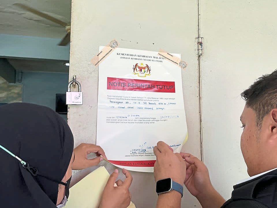 MPAJ shuts down 13 eateries over unhygienic conditions | The Star