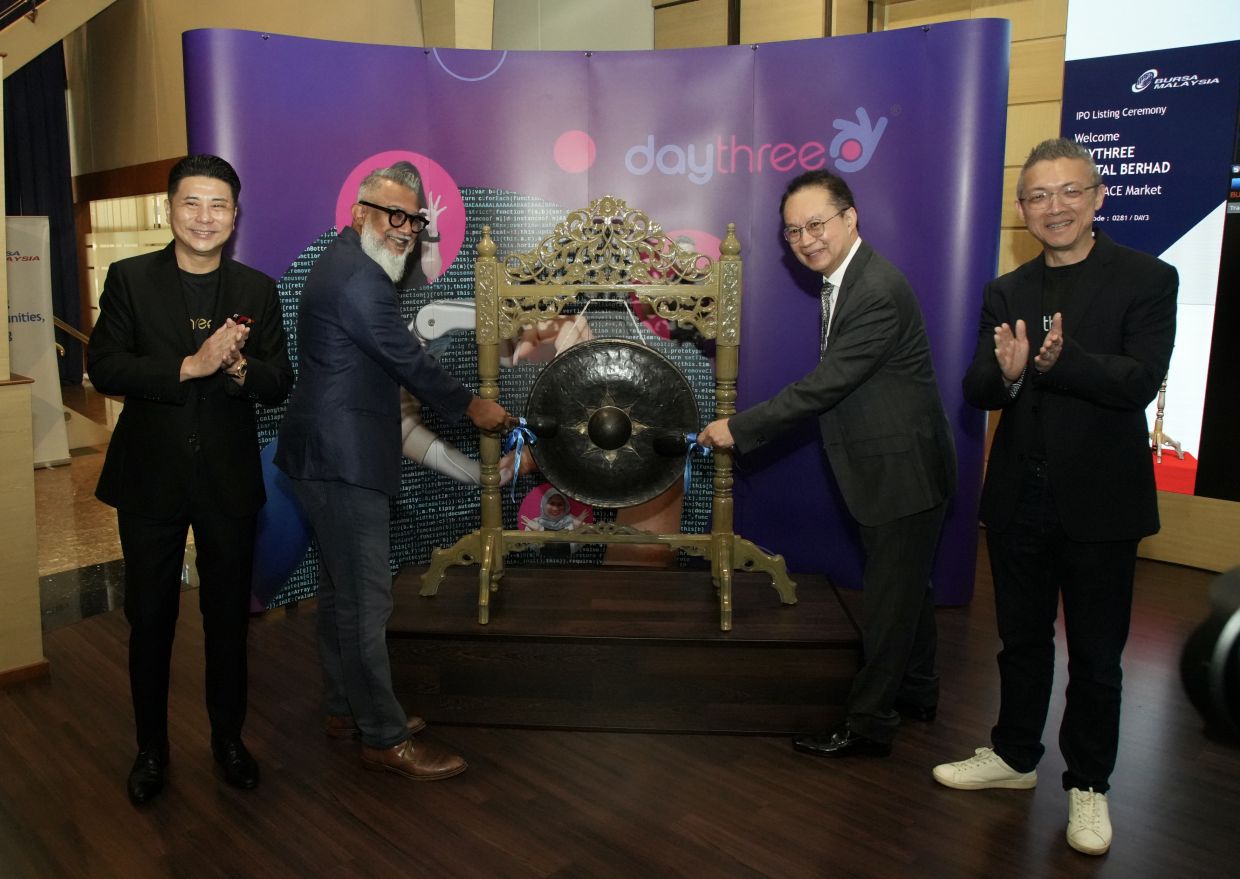 Daythree Digital's share price jumps to 65c/share on debut | KLSE Screener
