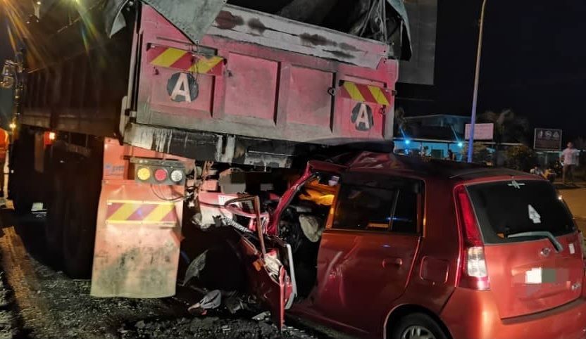 Motorist killed, passengers hurt after car hits parked lorry in ...