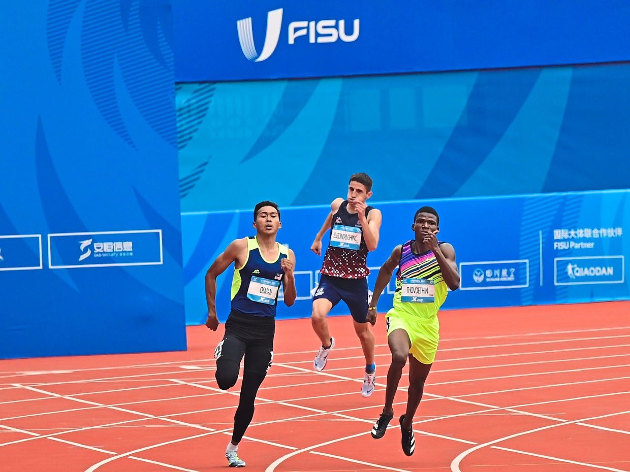 Athletics: Runner Umar finishes seventh as 400m winner breaks ...