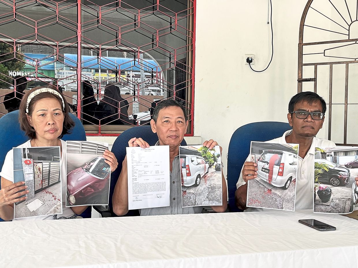 Red paint attack mars family gathering | The Star