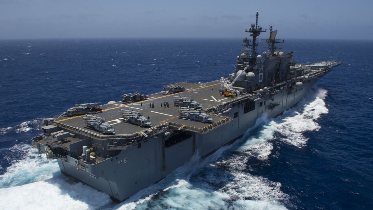 US Navy group heading for Yellow Sea in biggest show of strength near ...
