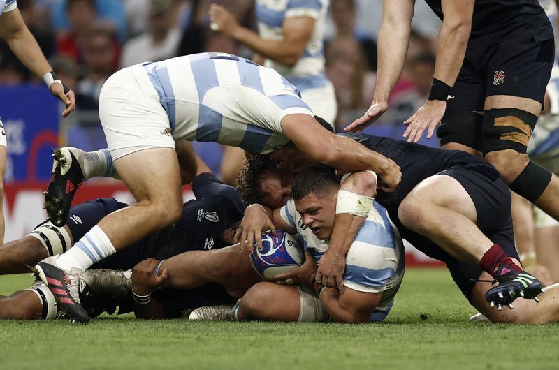 Rugby: Rugby-Fantastic Ford kicks 14-man England to win over Argentina ...