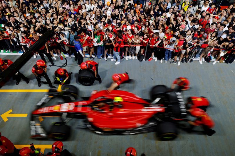 Motorsport: Motor racing-Ferrari fastest in Singapore as Red Bull ...