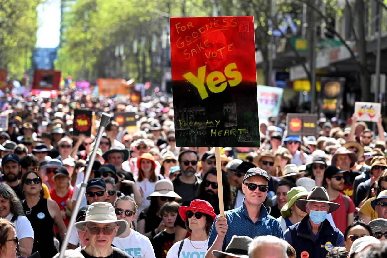 Indigenous rights supporters rally across Australia before vote | The Star