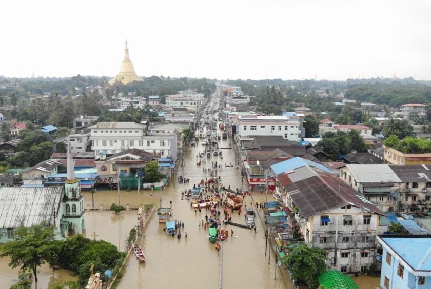 Floods displace over 27,000 people in Myanmar's Bago region | The Star