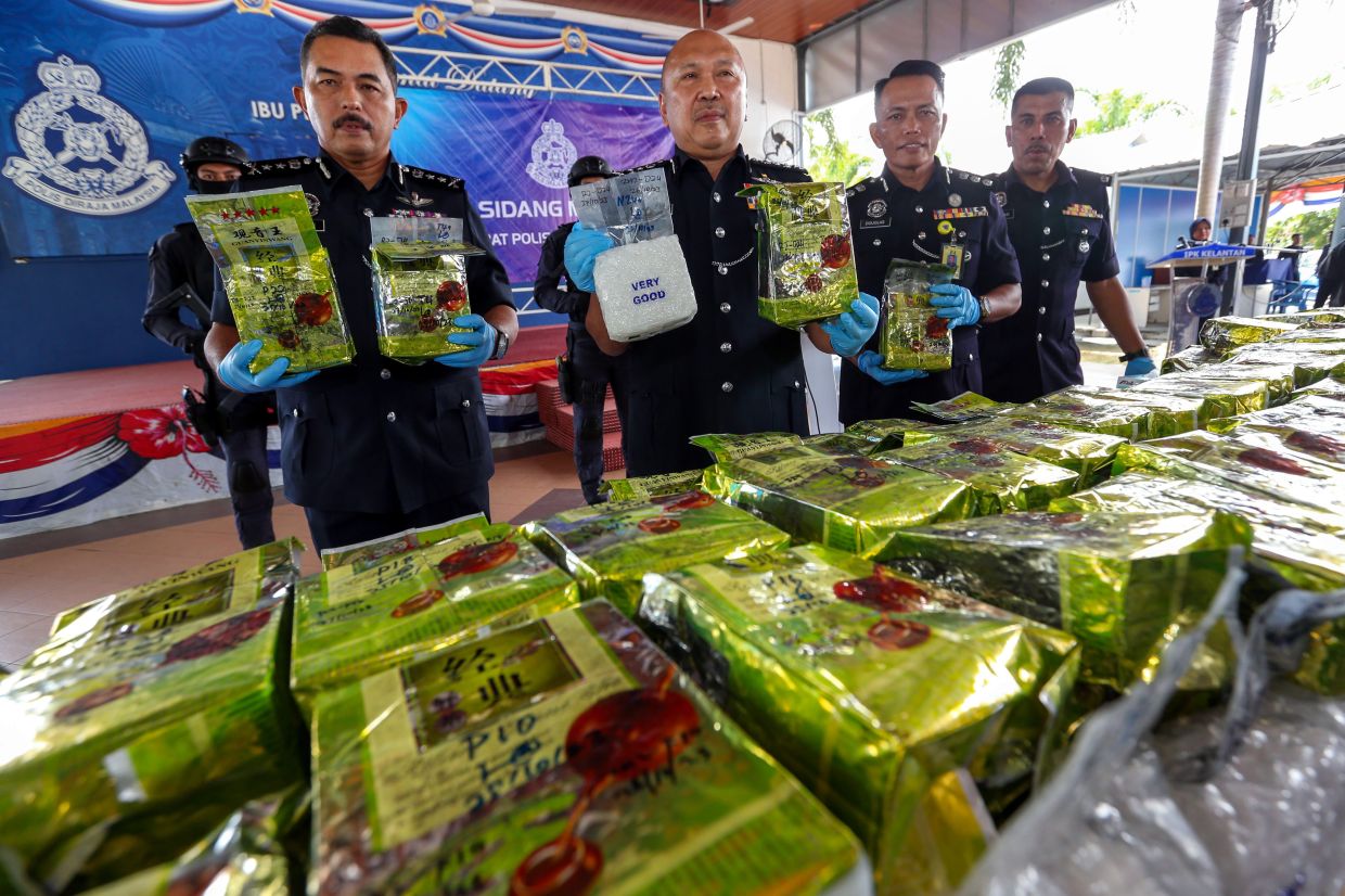 Eight nabbed, syabu worth RM17mil seized in Kelantan drug raids | The Star