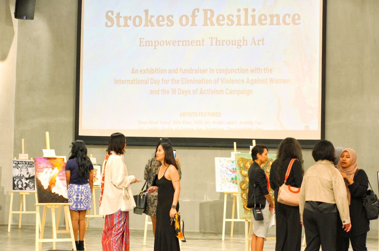 Strokes of Resilience art exhibition helps survivors of domestic ...