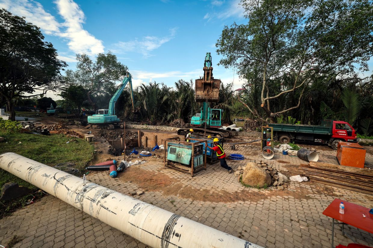 Pipe connection work in Sungai Perai completed earlier than scheduled ...