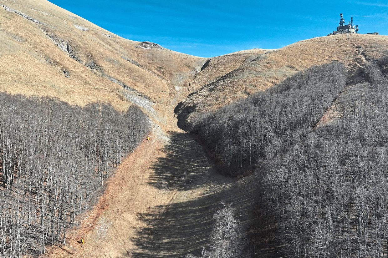 Snowless mountain leads to less tourists at this popular Italian resort ...