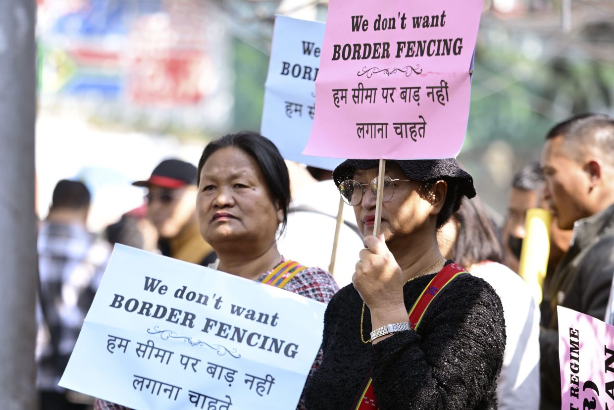 Indians living along border with strife-torn Myanmar protest ...