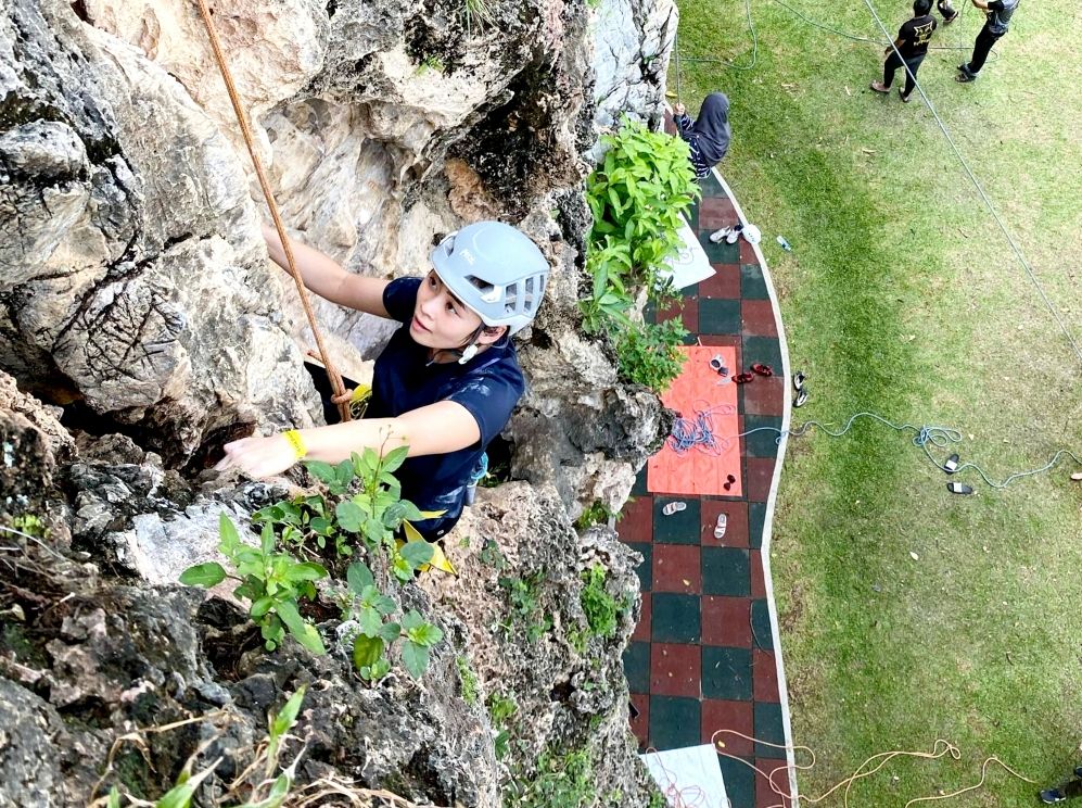Rock climbing and water abseiling are wonderful activities for staying ...