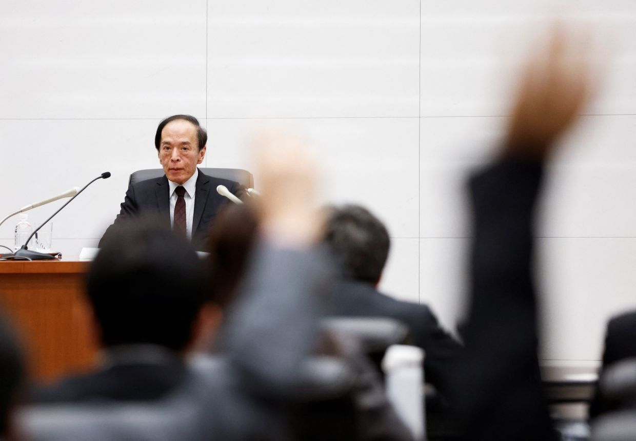 BOJ chief Ueda slightly tones down optimism on economy | The Star