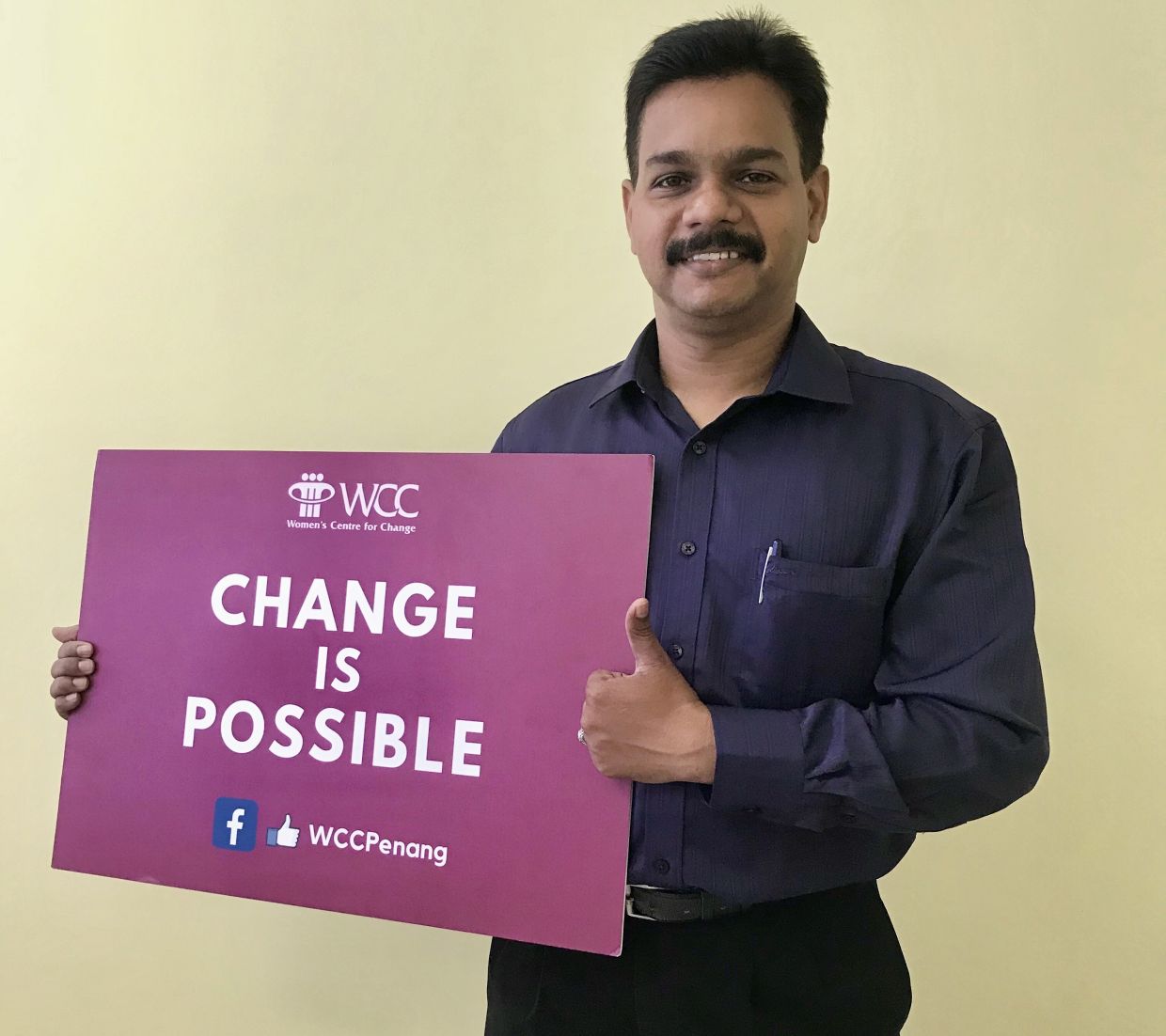 Male volunteer at women's NGO runs programme to help prevent child ...