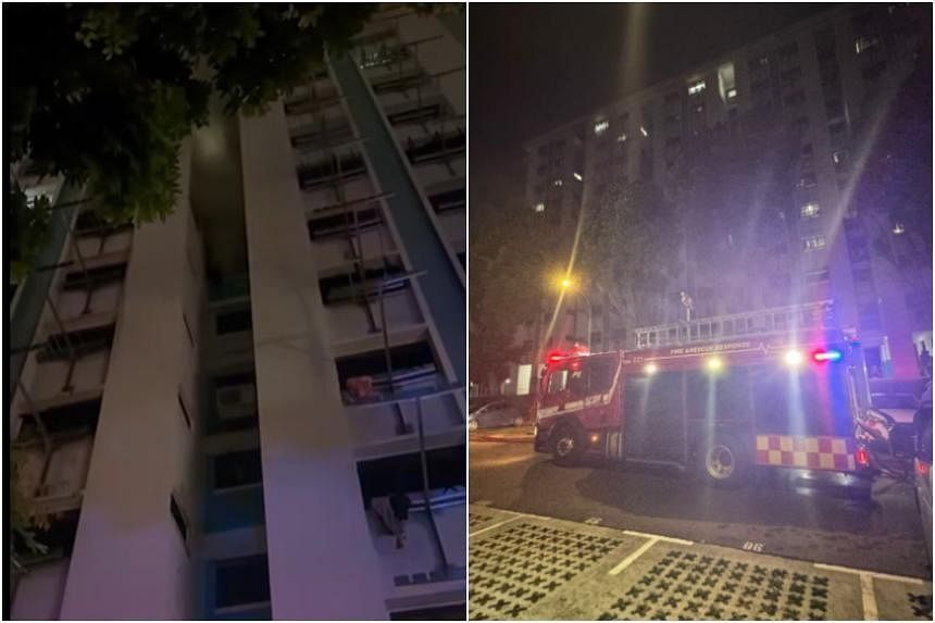 100 residents evacuated from Bedok HDB block in Singapore after fire ...